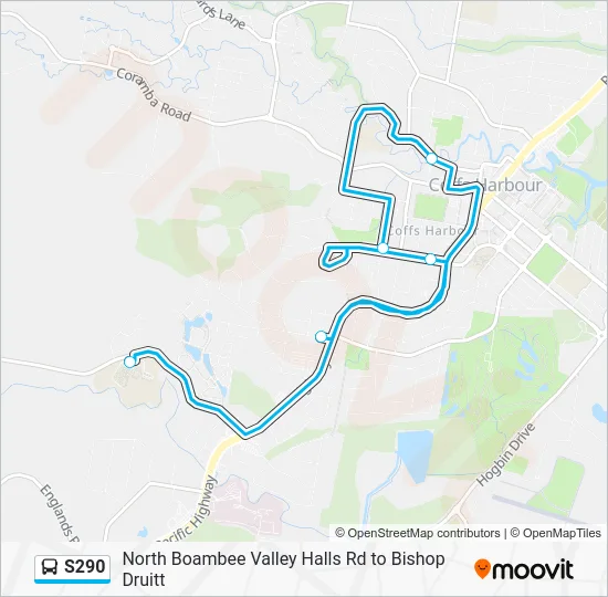 S290 Route: Schedules, Stops & Maps - Bishop Druitt College (Updated)