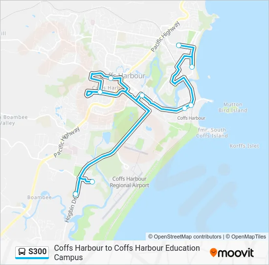 S300 Route: Schedules, Stops & Maps - Southern Cross Uni (Updated)