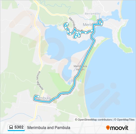 s302 Route: Schedules, Stops & Maps - Merimbula and Pambula (Updated)