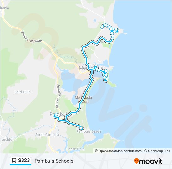 S323 Route: Schedules, Stops & Maps - Pambula Schools (Updated)