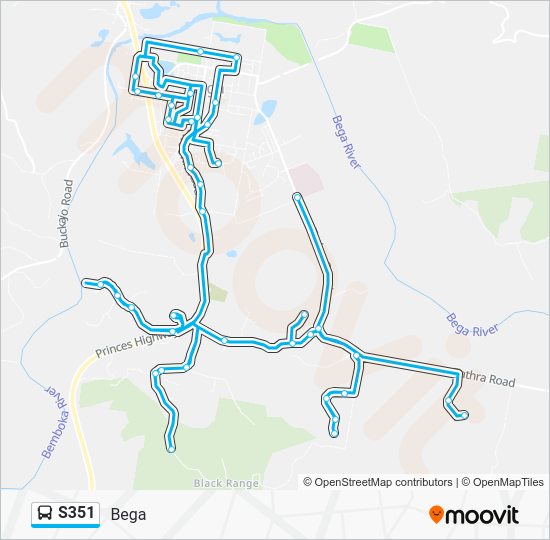 S351 Route: Schedules, Stops & Maps - Bega (Updated)
