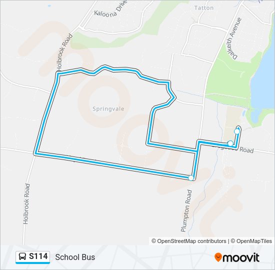 s114 Route: Schedules, Stops & Maps - School Bus (Updated)