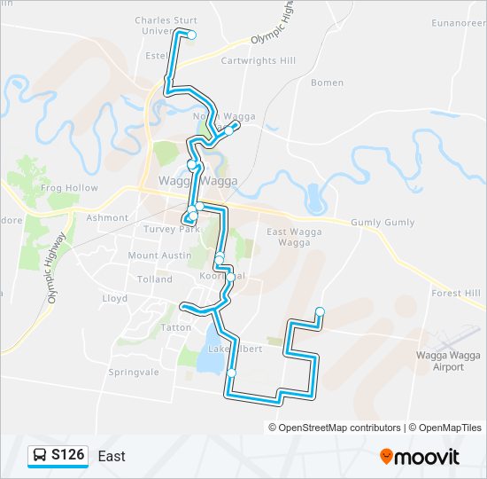 S126 Route: Schedules, Stops & Maps - East (Updated)