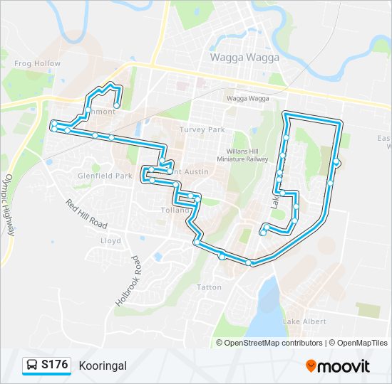 S176 Route: Schedules, Stops & Maps - Kooringal (Updated)