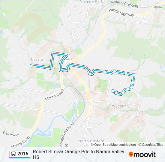 2015 Route: Schedules, Stops & Maps - Narara Valley HS (Updated)