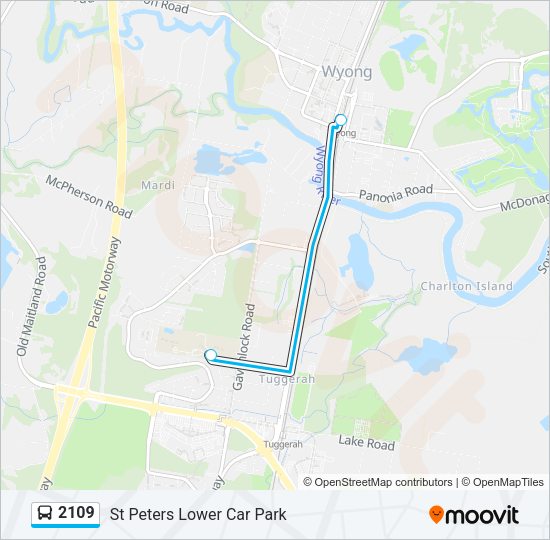 2109 Route: Schedules, Stops & Maps - St Peters Lower Car Park (Updated)