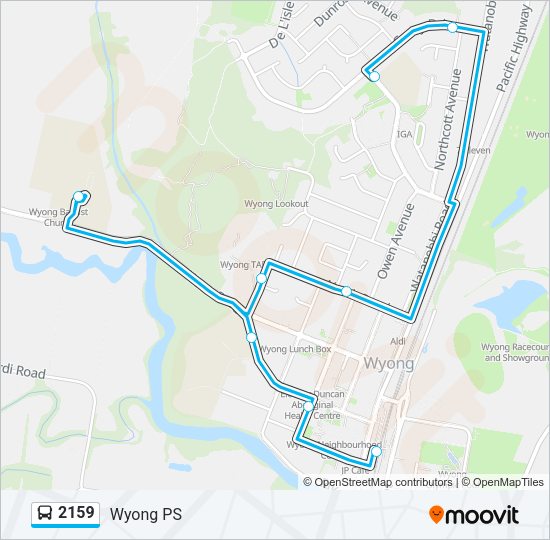 2159 Route: Schedules, Stops & Maps - Wyong PS (Updated)