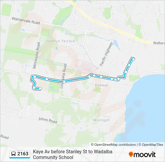 2163 Route: Schedules, Stops & Maps - Wadalba HS (Updated)