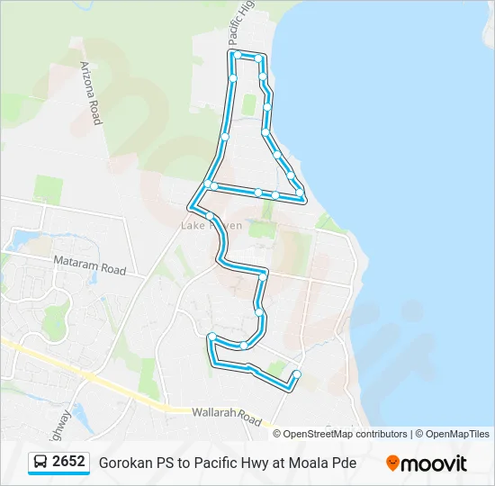2652 Route: Schedules, Stops & Maps - Charmhaven (Updated)
