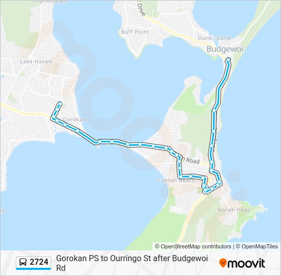 2724 Route: Schedules, Stops & Maps - Budgewoi (Updated)