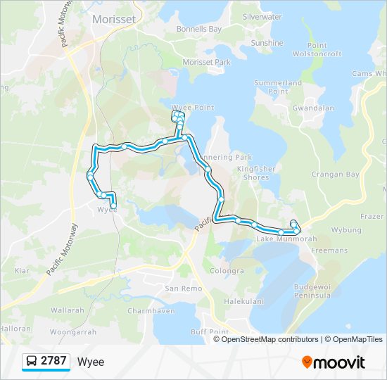 2787 Route: Schedules, Stops & Maps - Wyee (Updated)