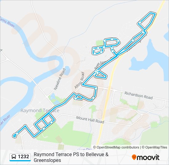 1232 Route: Schedules, Stops & Maps - Raymond Terrace (Updated)