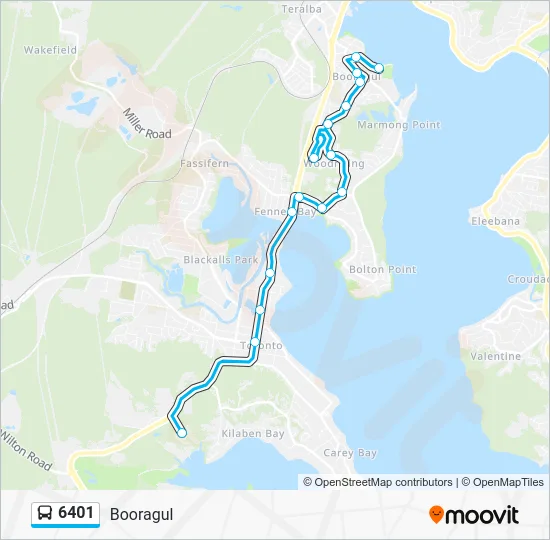 6401 Route: Schedules, Stops & Maps - Booragul (Updated)
