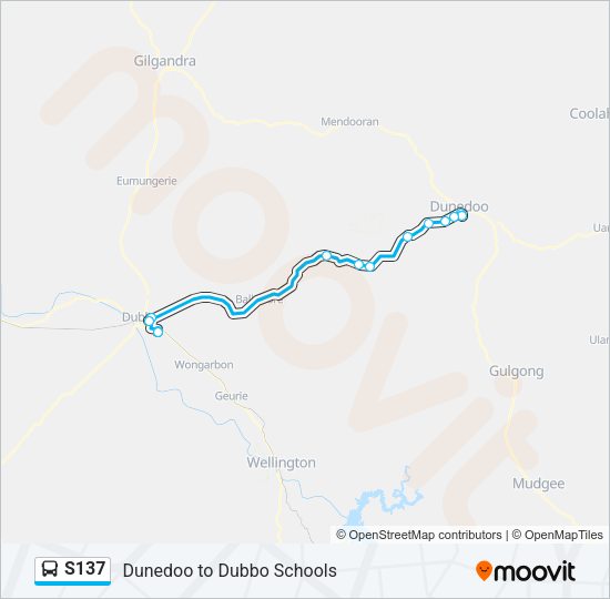 S137 Route: Schedules, Stops & Maps - Dunedoo (Updated)