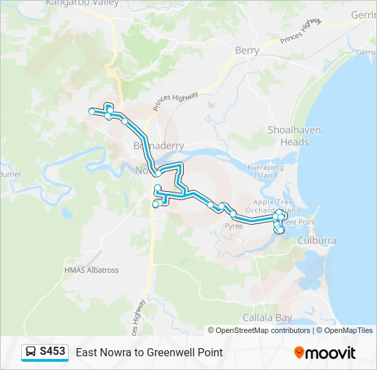 S453 Route: Schedules, Stops & Maps - Cambewarra (Updated)