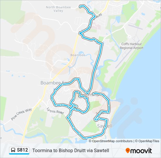S812 Route: Schedules, Stops & Maps - Bishop Druitt College (Updated)