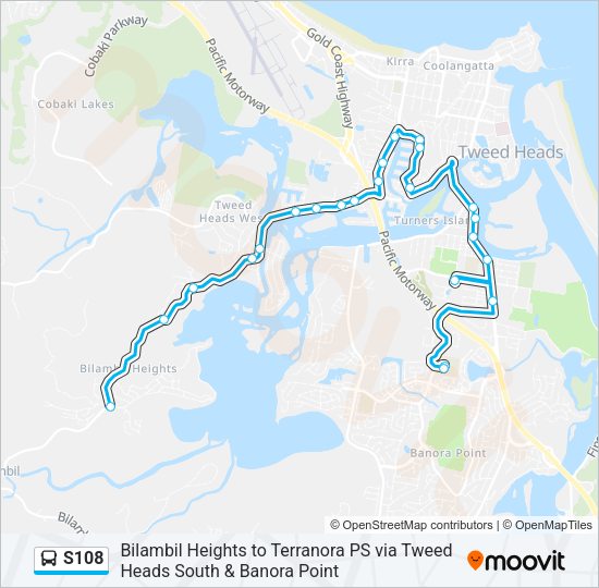 S108 Route: Schedules, Stops & Maps - St Josephs (Updated)