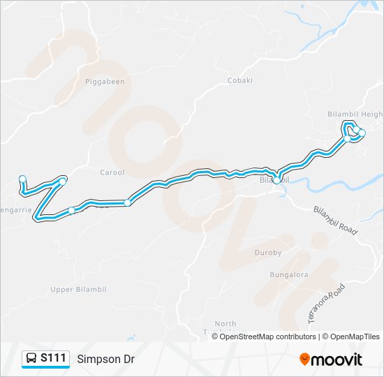 S111 Route: Schedules, Stops & Maps - Simpson Dr (Updated)