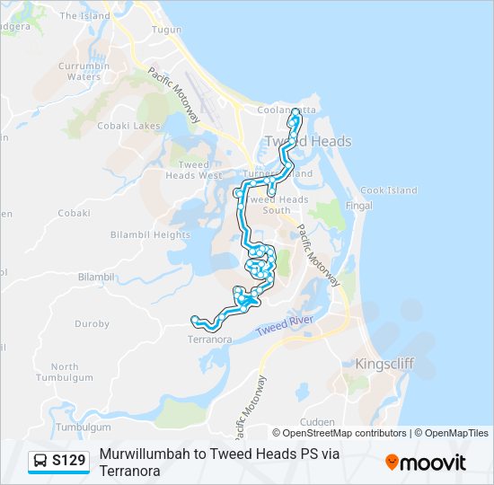 S129 Route: Schedules, Stops & Maps - Tweed Heads PS (Updated)