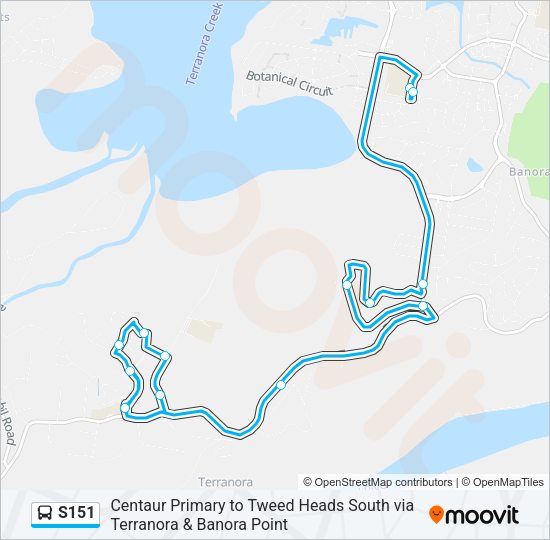 S151 Route: Schedules, Stops & Maps - Terranora PS (Updated)