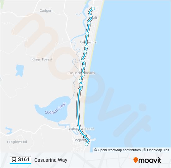 S161 Route: Schedules, Stops & Maps - Casuarina Way (Updated)
