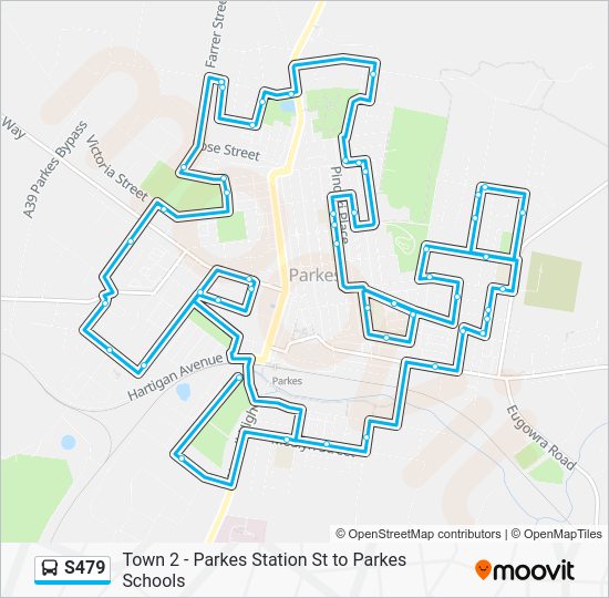 S479 Route: Schedules, Stops & Maps - Parkes Barton St (Updated)
