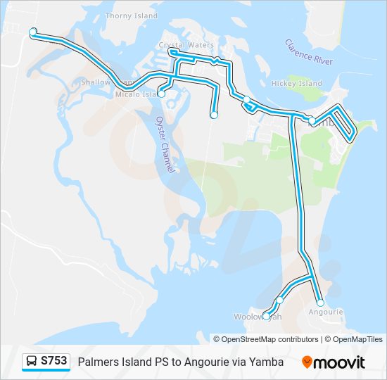 S753 Route: Schedules, Stops & Maps - Angourie (Updated)