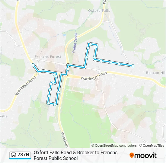 737N Route: Schedules, Stops & Maps - Frenchs Forest (Updated)