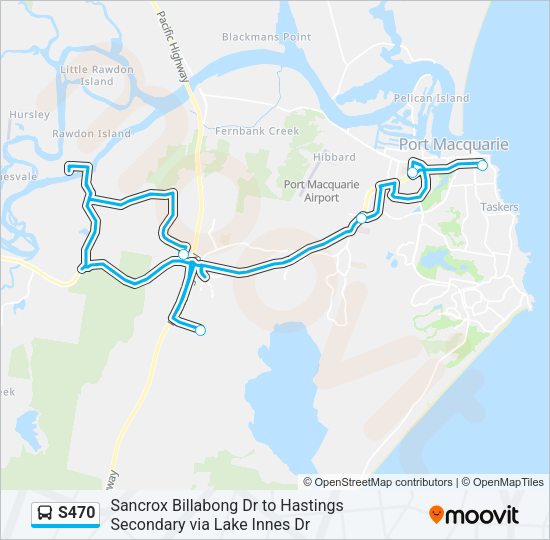 s470 Route: Schedules, Stops & Maps - Hastings Secondary Port Macq ...