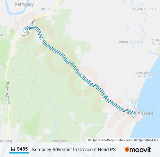 s485 Route: Schedules, Stops & Maps - Crescent Head PS (Updated)