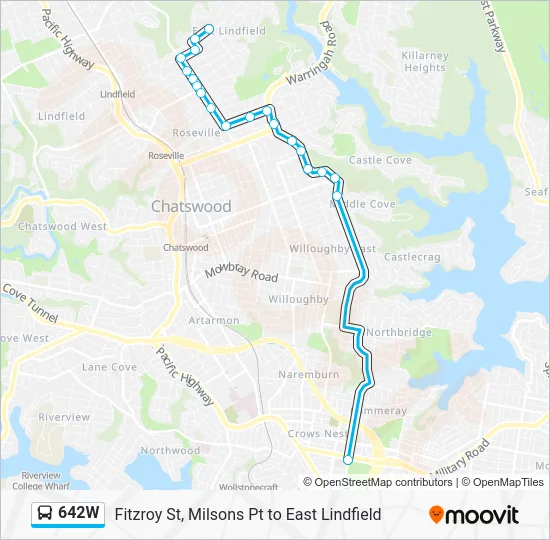 642W Route: Schedules, Stops & Maps - East Lindfield (Updated)