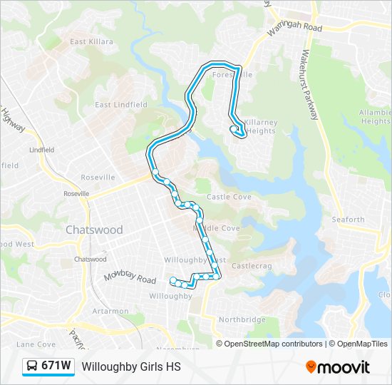 671W Route: Schedules, Stops & Maps - Willoughby Girls HS (Updated)