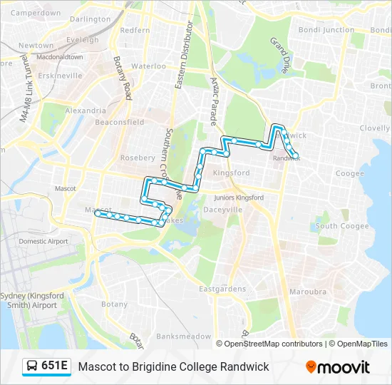 651E Route: Schedules, Stops & Maps - Brigidine College (Updated)