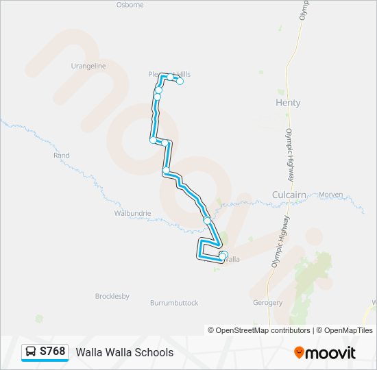 S768 Route: Schedules, Stops & Maps - Pleasant Hills (Updated)