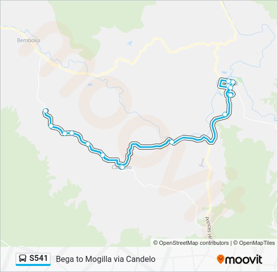 s541 Route: Schedules, Stops & Maps - Bega Schools (Updated)