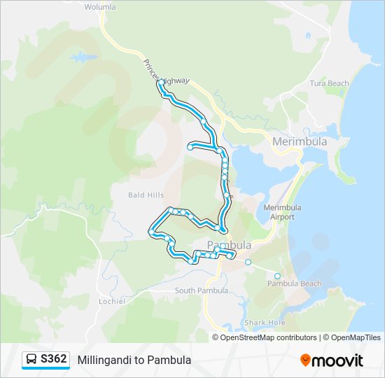 s362 Route: Schedules, Stops & Maps - Pambula Schools (Updated)