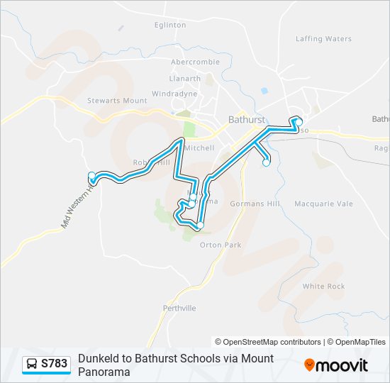 S783 Route: Schedules, Stops & Maps - Bathurst Schools (Updated)