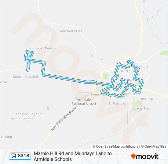 s318 Route: Schedules, Stops & Maps - Marble Hill Rd (Updated)