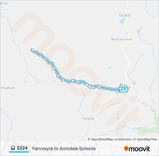 s324 Route: Schedules, Stops & Maps - Armidale Schools (Updated)