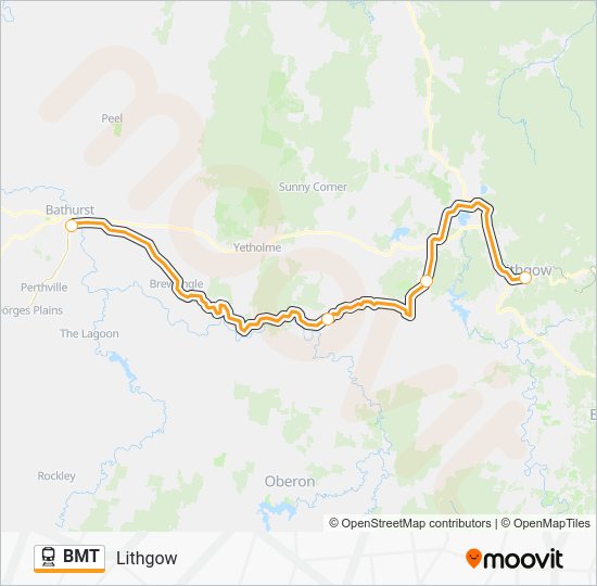 bmt Route: Schedules, Stops & Maps - Lithgow (Updated)