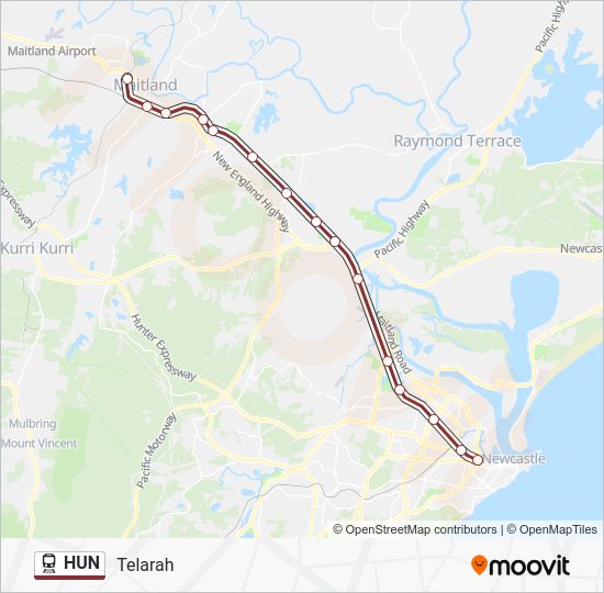 hun Route: Schedules, Stops & Maps - Telarah (Updated)