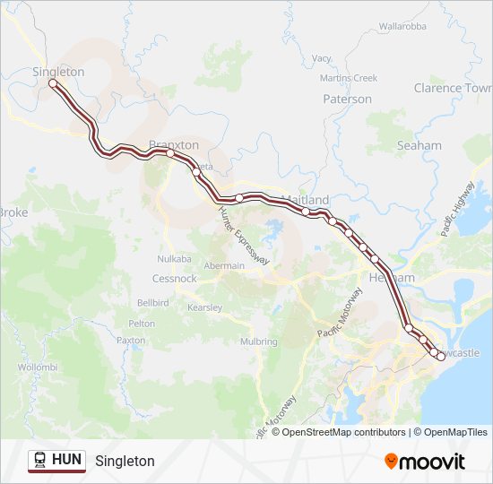 HUN Route: Schedules, Stops & Maps - Singleton (Updated)