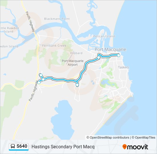 s640 Route: Schedules, Stops & Maps - Hastings Secondary Port Macq ...