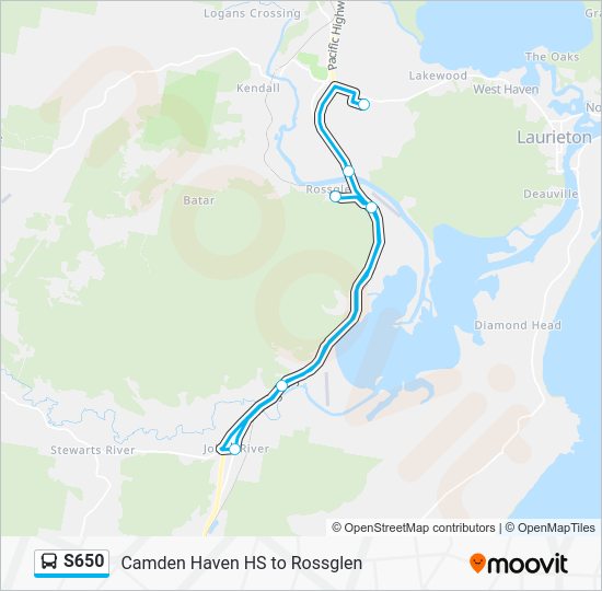 s650 Route: Schedules, Stops & Maps - Rossglen (Updated)