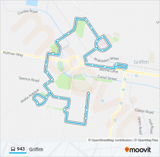943 Route: Schedules, Stops & Maps - Griffith (Updated)