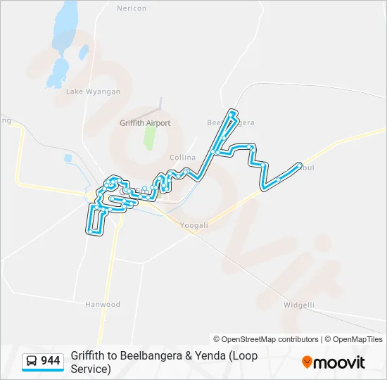 944 Route: Schedules, Stops & Maps - Beelbangera (Updated)