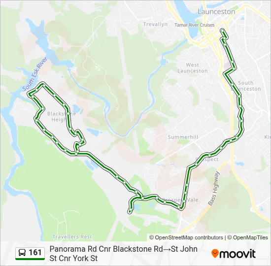 161 Route: Schedules, Stops & Maps - Panorama Rd Cnr Blackstone Rd‎→St ...