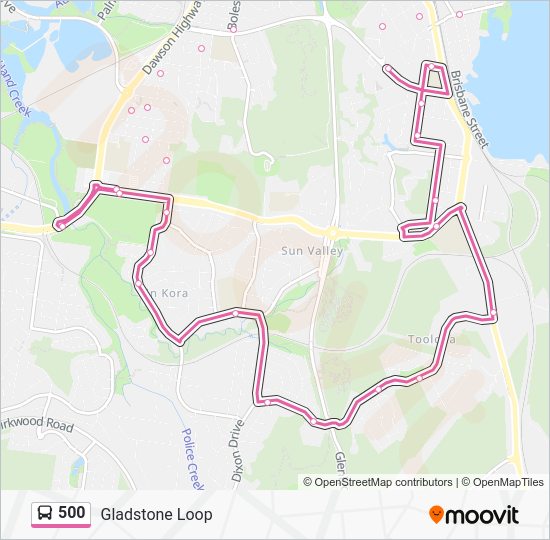 500 Route: Schedules, Stops & Maps - Stockland Gladstone (Updated)