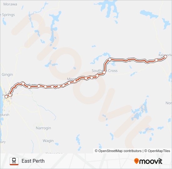 EAST PERTH STN TRANSWA EAST PERTH KALGOORLIE STN TRANSWA KALGOORLIE ...