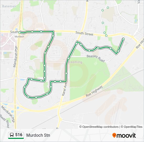 516 Route: Schedules, Stops & Maps - Murdoch Stn (Updated)